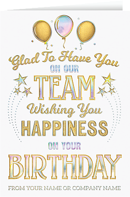 Team Wish Birthday Card, 307528 | The Gallery Collection