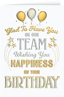 Team Wish Birthday Card, 1029787 | The Gallery Collection