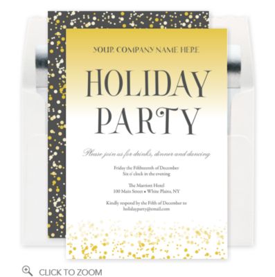Festive Season Corporate Holiday Party Invitation – Business Christmas ...