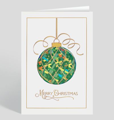 Festive Wishes Holiday Card, 1023735 - Business Christmas Cards